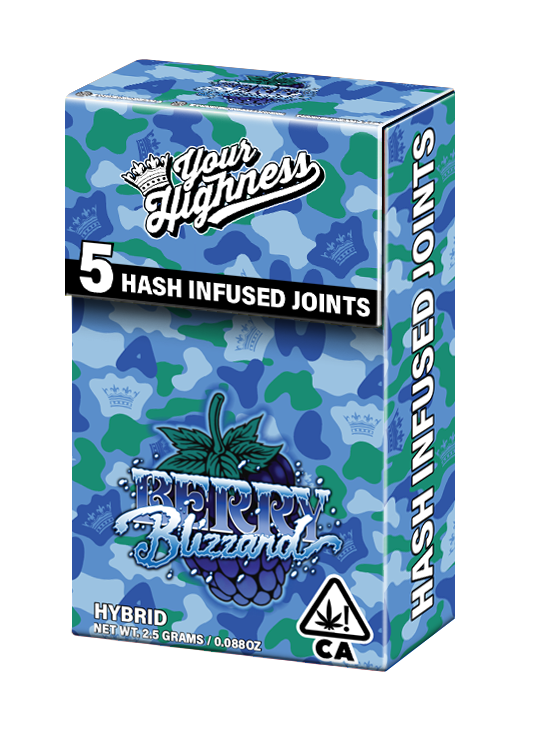 Berry Blizzard – Live Hash Infused Pre-Rolls (5 Pack) – Your Highness